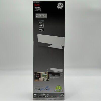 General Electric Indoor Pro Bar 30 Mile HD Antenna HDTV 4K Ultra HD ...