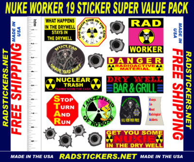 Nuclear sticker bundle, hard hat stickers, SH-57 | eBay
