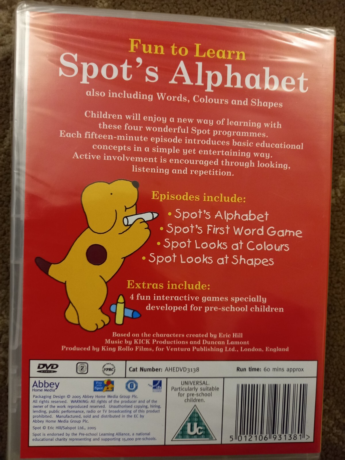 SPOT'S ALPHABET DVD SEALED KIDS 4 EPISODES | eBay UK