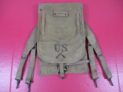 WWI Era US Army M1910 Haversack Pack - Khaki Color - Marked: LD Inc ...