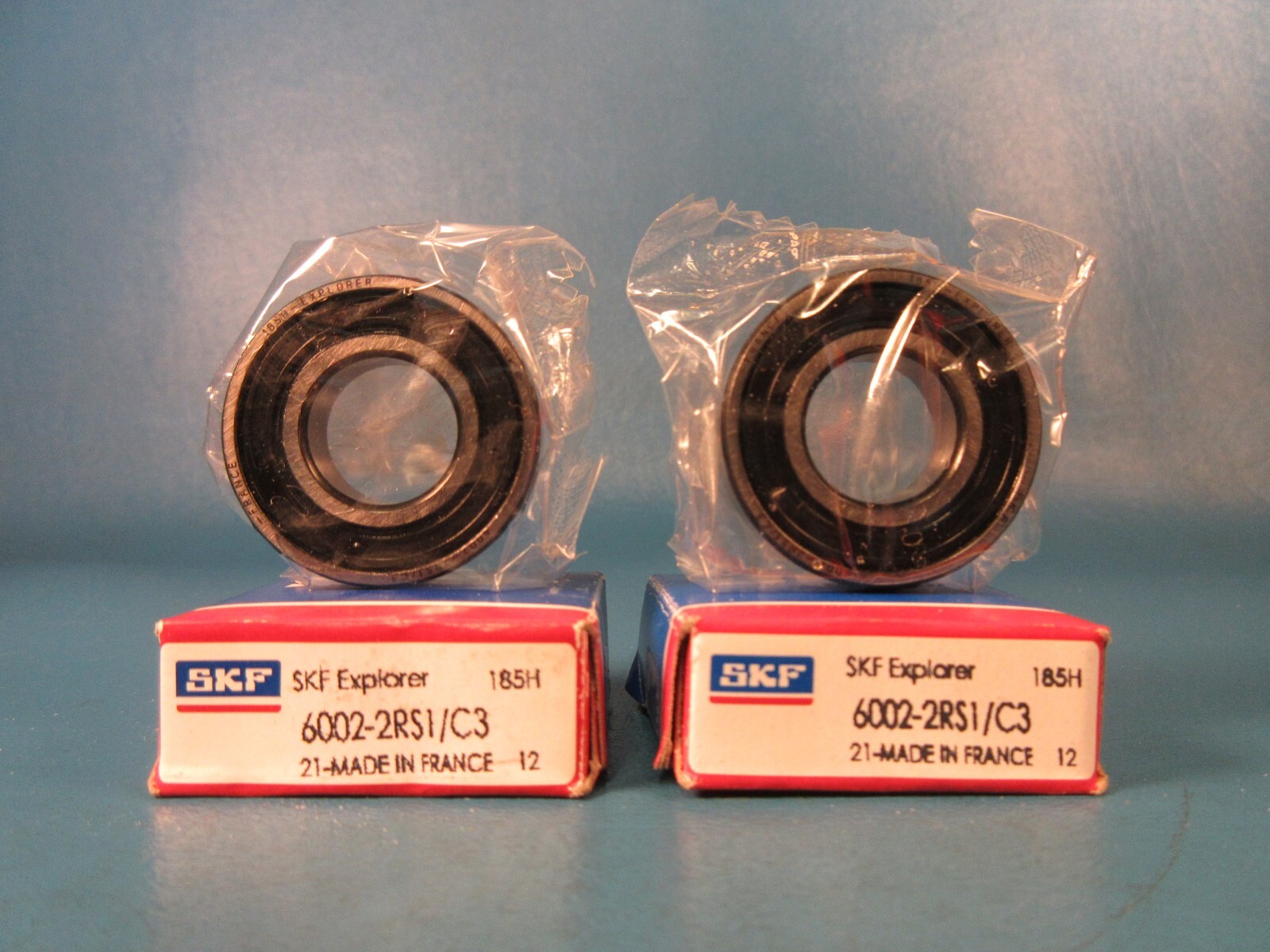 LOT of 2 SKF 6002 2RS1 C3, Deep Groove Ball Bearing, Double Sealed ...