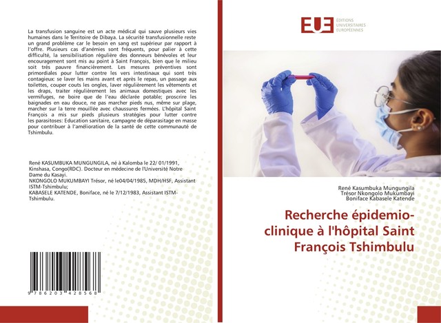 Recherche Épidemio-Clinique À L'hôpital Saint François Tshimbulu von ...