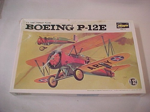 NOB Hasegawa U.S. Army Pursuit Plane Boeing P-12E 1:32 Model Kit [T3 ...