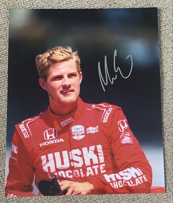 Marcus Ericsson Signed 8x10 Photo Huski Chocolate Standing On Put Road ...