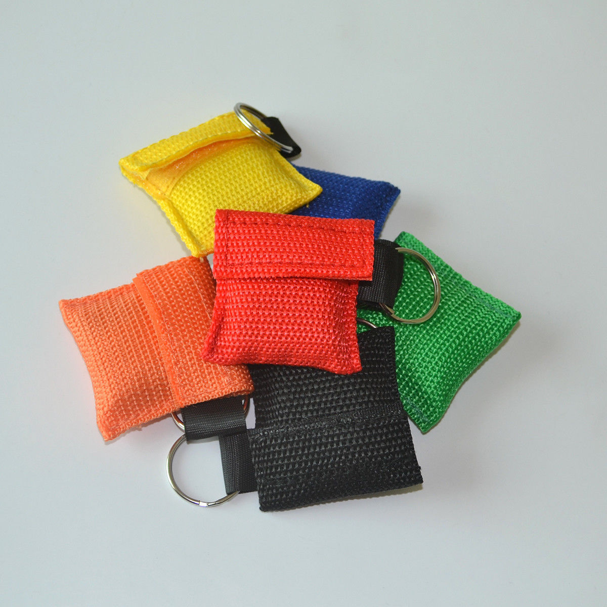 6pcs No Label CPR Transparent First Aid face shield 6 Colors Nylon ...