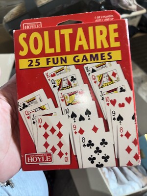 VTG Hoyle Solitaire 25 Fun Games Cards 7260 1995 HTF NOB NEW | eBay