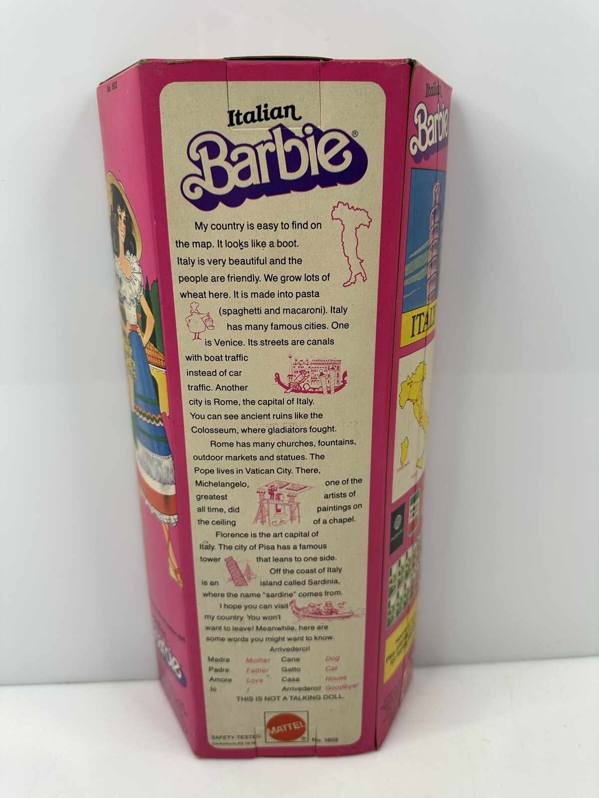 Barbie Italian Dolls of The World Collection Italy 1979 Mattel No. 1602 ...