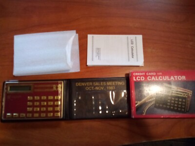 Vintage Logitech Credit Card Size LCD Calculator LC-110 Collectible ...