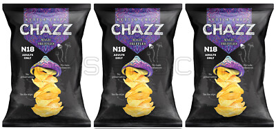 3 CHAZZ MAGIC TRUFFLES Flavor Kettle Potato Chips Crisps Snacks 90g 3 ...