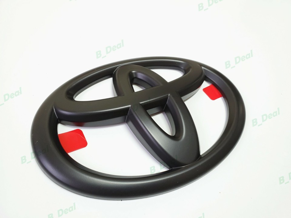 Toyota Sienna Highlander Land Cruiser 1PC Matte Black Logo Overlay ...