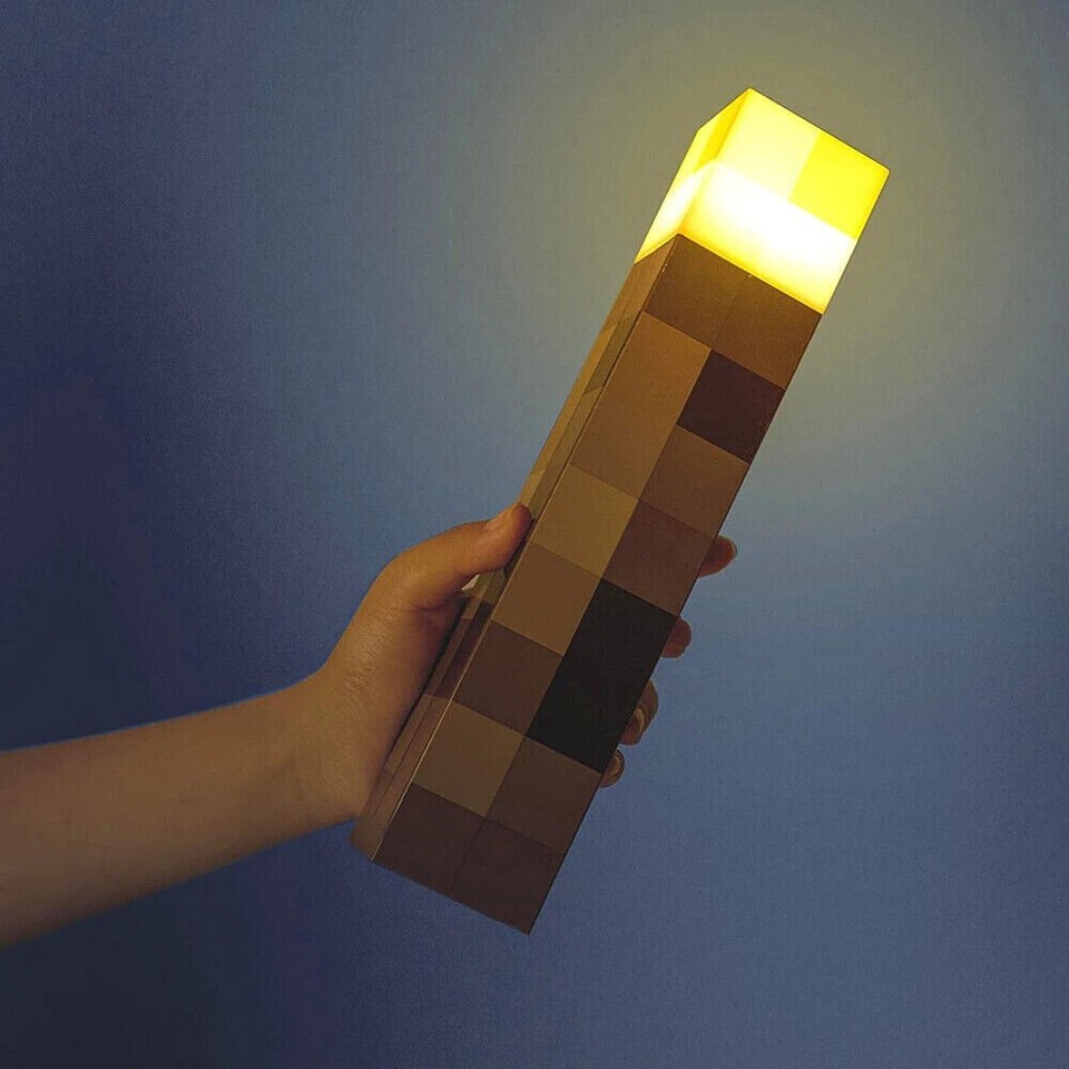 Minecraft Torch Rechargeable Portable Night Light-2 Pack | eBay