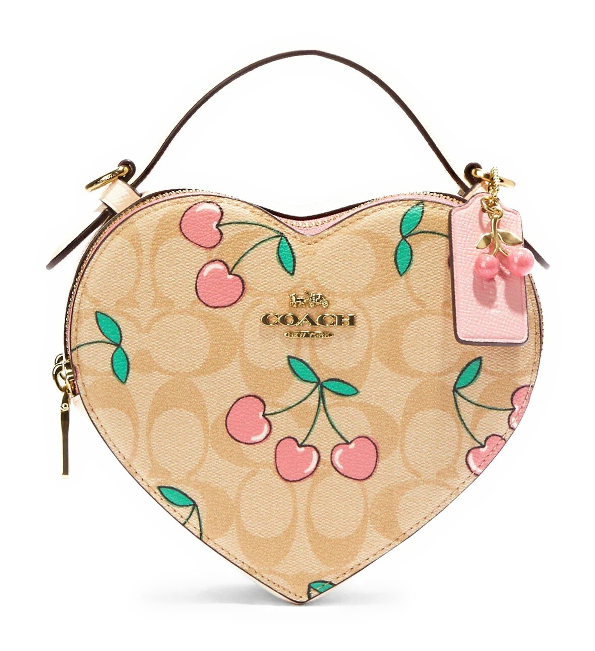 Coach+CE653+Heart+Women%27s+Crossbody+Bag+-+Light+Khaki for sale online ...