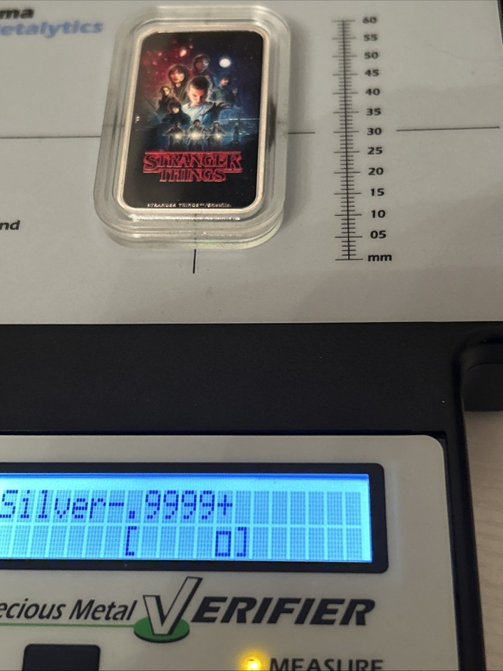1oz 9999 Fine Colourised Silver 2026 Perth Mint Stranger Things Bar Box ...