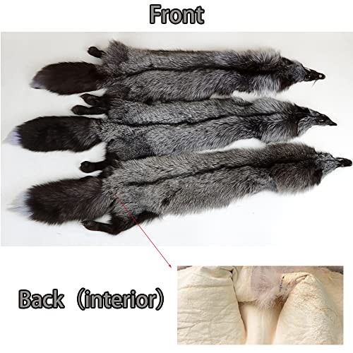 Genuine Natural Tanned Silver Fox Hides Fur Pelts Graded 1 Real Fox Sk ...