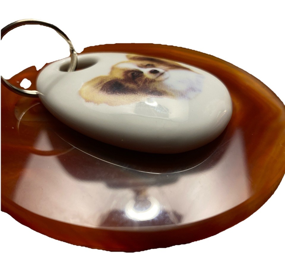 chihuahua dog key ring ceramic gift dog lovers (4cm x 6cm) | eBay UK