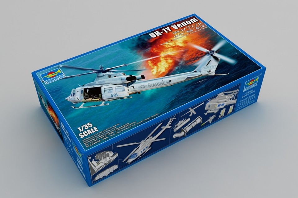Trumpeter 05118 1:35 UH-1Y Venom Helicopter Assembly Model Kit | eBay