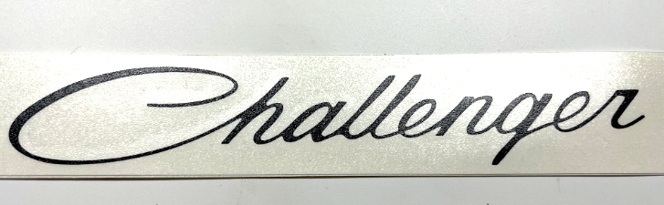 Flat Black Front Challenger Script Grille Emblem For 2008-2023 Dodge ...