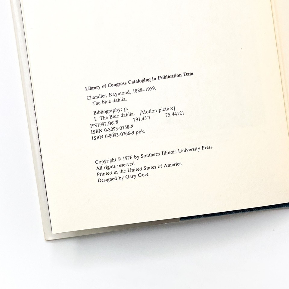 Raymond Chandler, John Houseman / BLUE DAHLIA 1st Edition 1976 | eBay