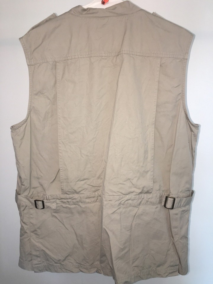 TravelSmith Fishing Photography Khaki Vest Men’s L Large | eBay