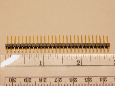 5 Samtec TSW-128-24-G-S 28P .100" Straight .025" (0.64) SQ Post Header ...