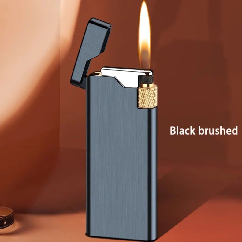 Premium Soft Flame Butane Lighter - Sophisticated Flint wheel Pocket ...