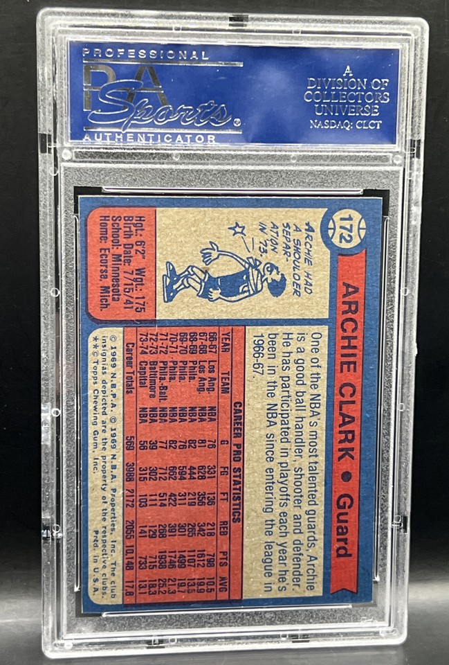 1974 Topps Archie Clark PSA 9 Mint Bullets #172 | eBay