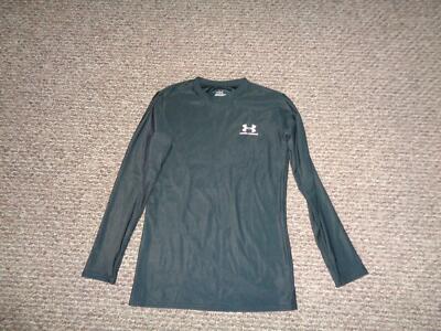 Under Armour Boys Black Long Sleeve Polyester T-Shirt Sz YLG | eBay