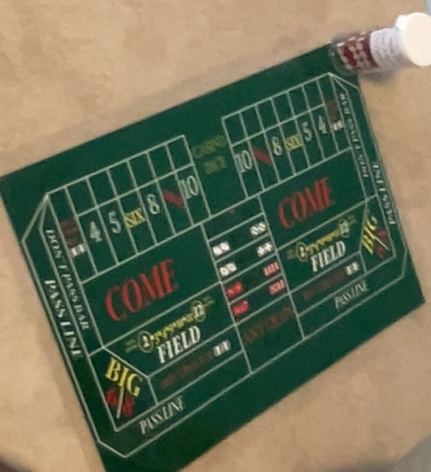 Casino Dice / Craps Sheet. | eBay