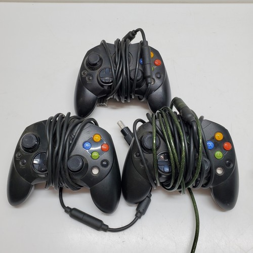 Lot of 3 1st Gen Xbox Controllers Untested | eBay