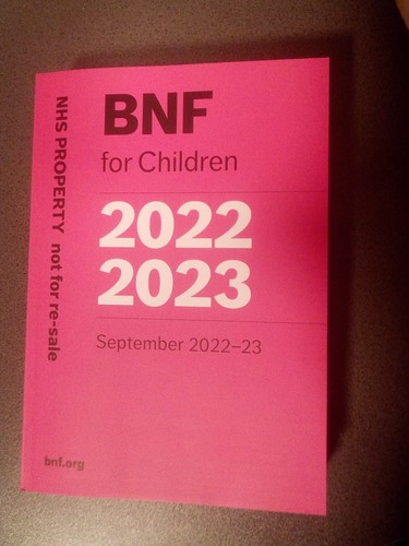 BNF for Children (September 2022-2023) BNFC by Paediatric Formulary ...