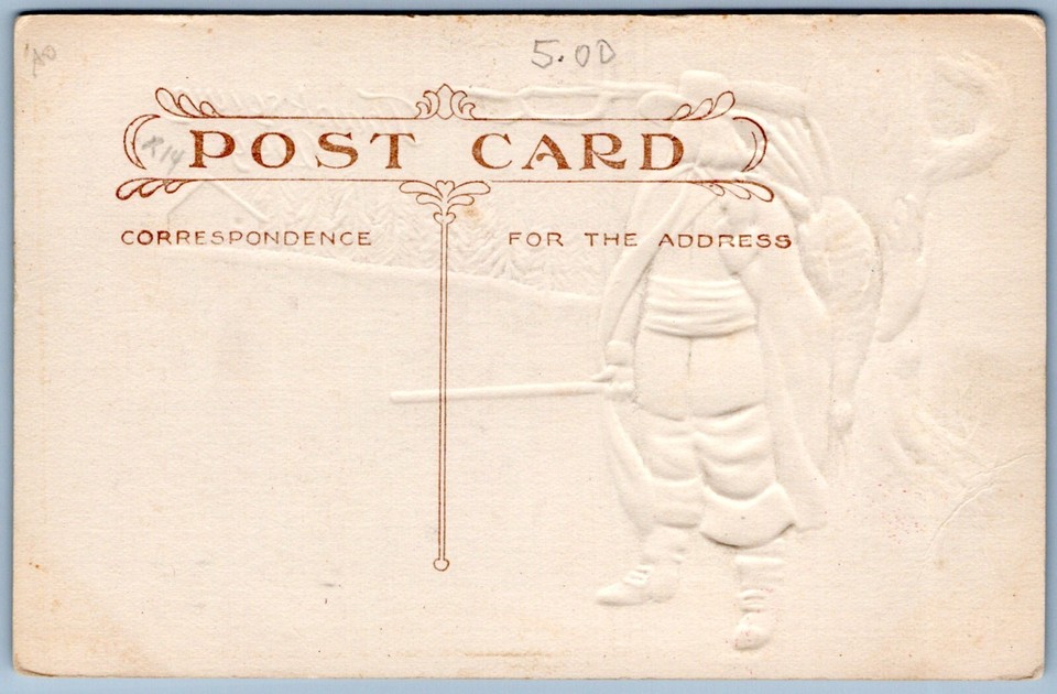 Postcard Thanksgiving Day Pilgrim Hunter Turkey Gun Signed Fred ...
