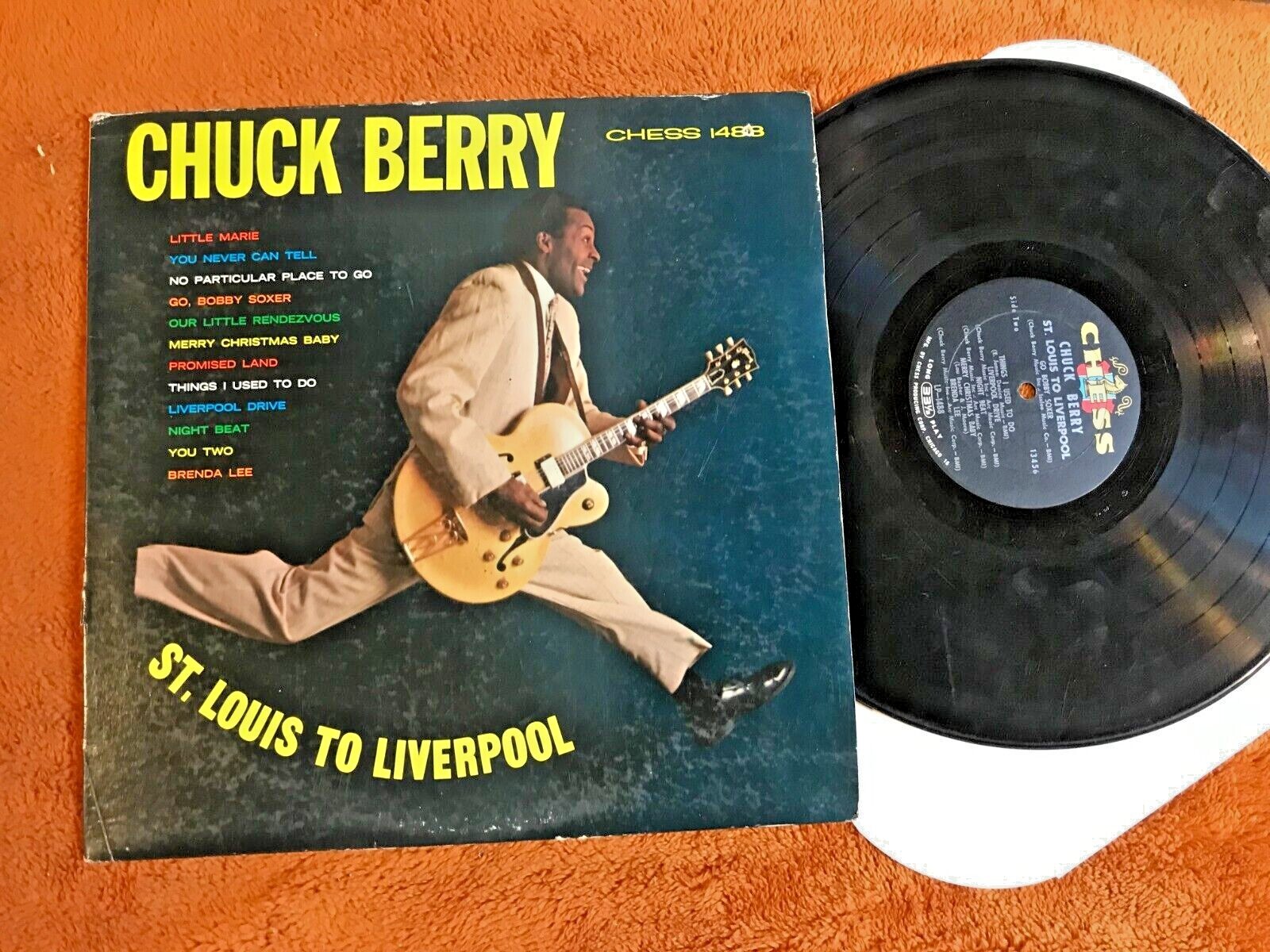 CHUCK BERRY ST. LOUIS TO LIVERPOOL CHESS LP-1488 MONO 1964 orig black ...