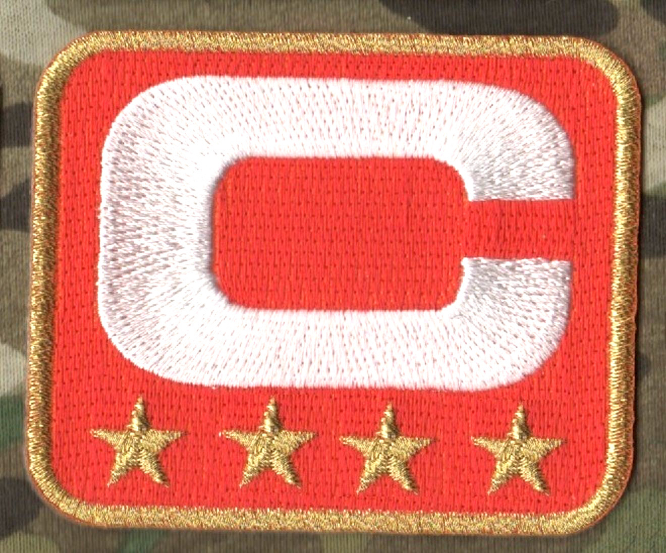 2015 SUPER BOWL DENVER BRONCOS CAPTAINS ORANGE GOLD-⭐⭐⭐⭐-STAR 4-STAR C ...