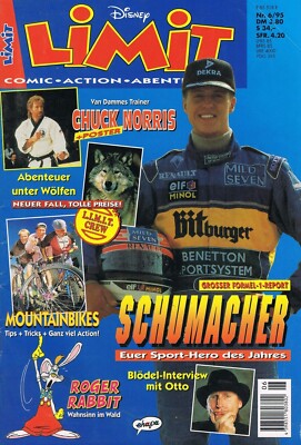 DISNEY LIMIT #6 1995 GERMAN MAGAZINE cover MICHAEL SCHUMACHER | eBay