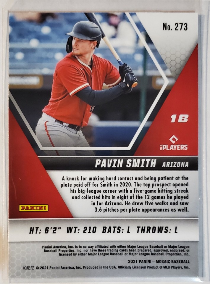 2021 Panini Mosaic Baseball Pavin Smith #273 RC | eBay