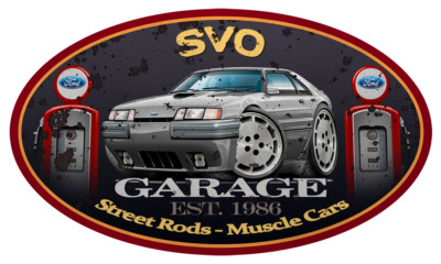 1986 Ford SVO Mustang Garage Sign Wall Art Graphic Sticker | eBay