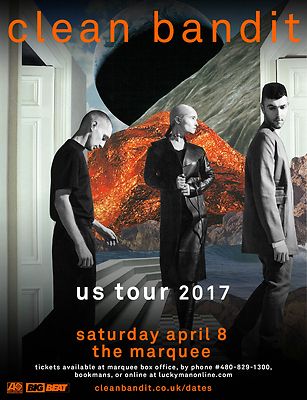 CLEAN BANDIT "US TOUR 2017" PHOENIX CONCERT POSTER- Electronic ...