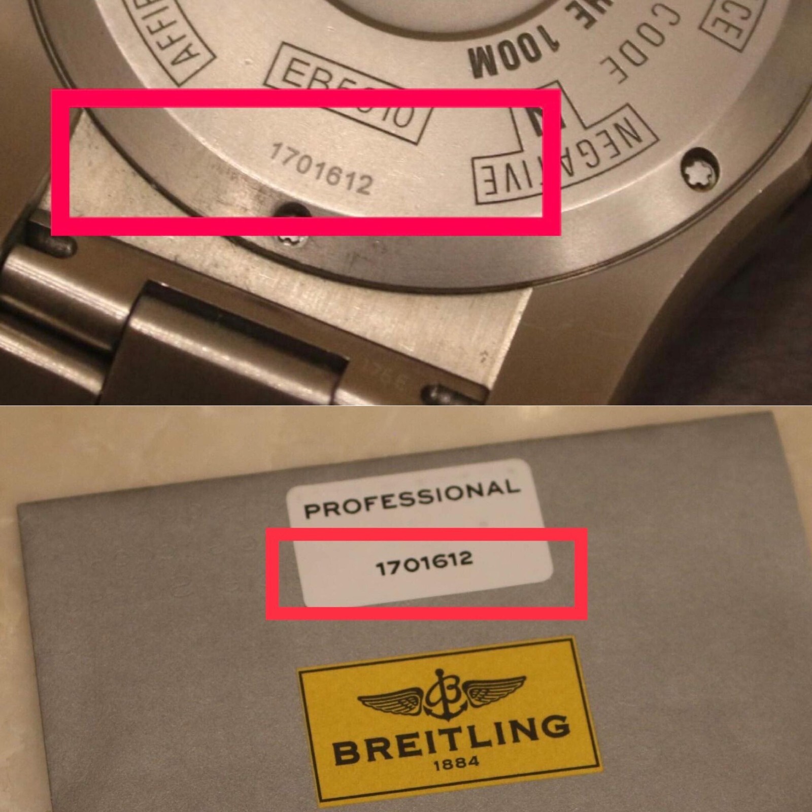 Breitling Cockpit B50 Professional EB5010 Black Dial Titanium full set ...