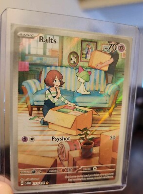 Ralts 211/198 Full Art Rare Pokemon card Scarlet & Violet Base Set Holo ...