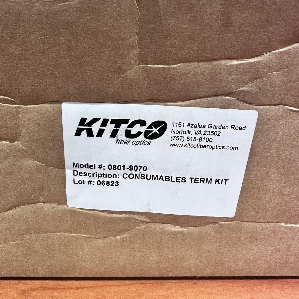 KITCO Fiber Optics Consumables Termination Kit, Model 0801-9070 | eBay