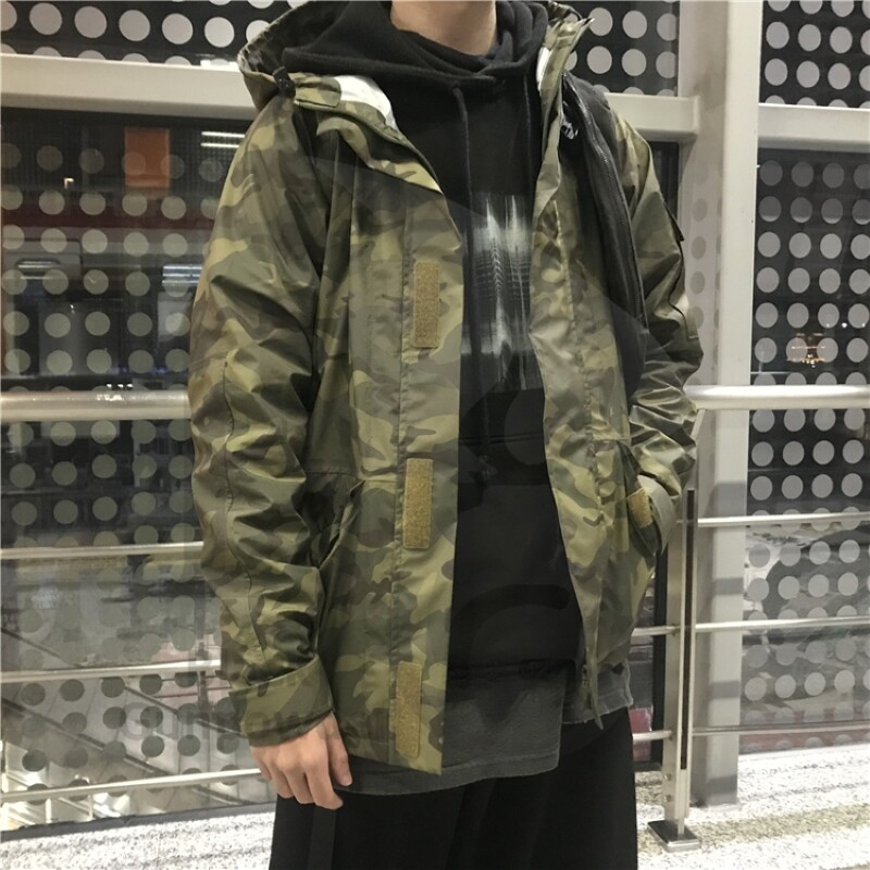 Tactical Desert night camouflage Windbreaker coat Hard shell waterproof ...