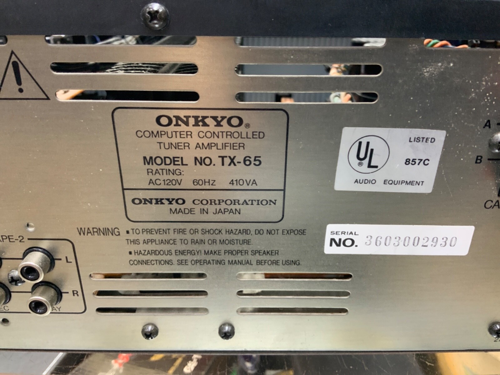 Onkyo Integra TX-65 Tuner Amplifier | eBay