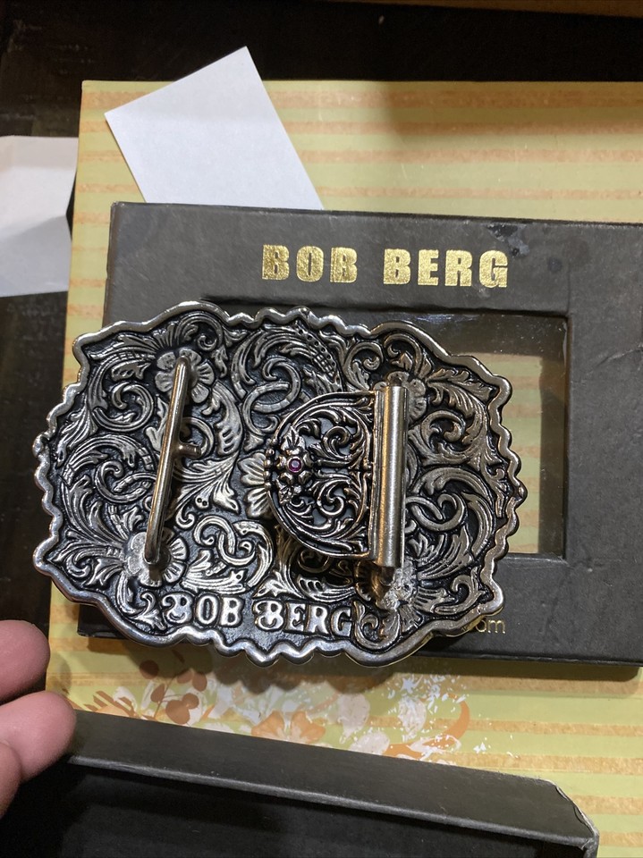 Rodeo Trophy Buckle Bob berg Western Belt Buckle Make Offer | eBay