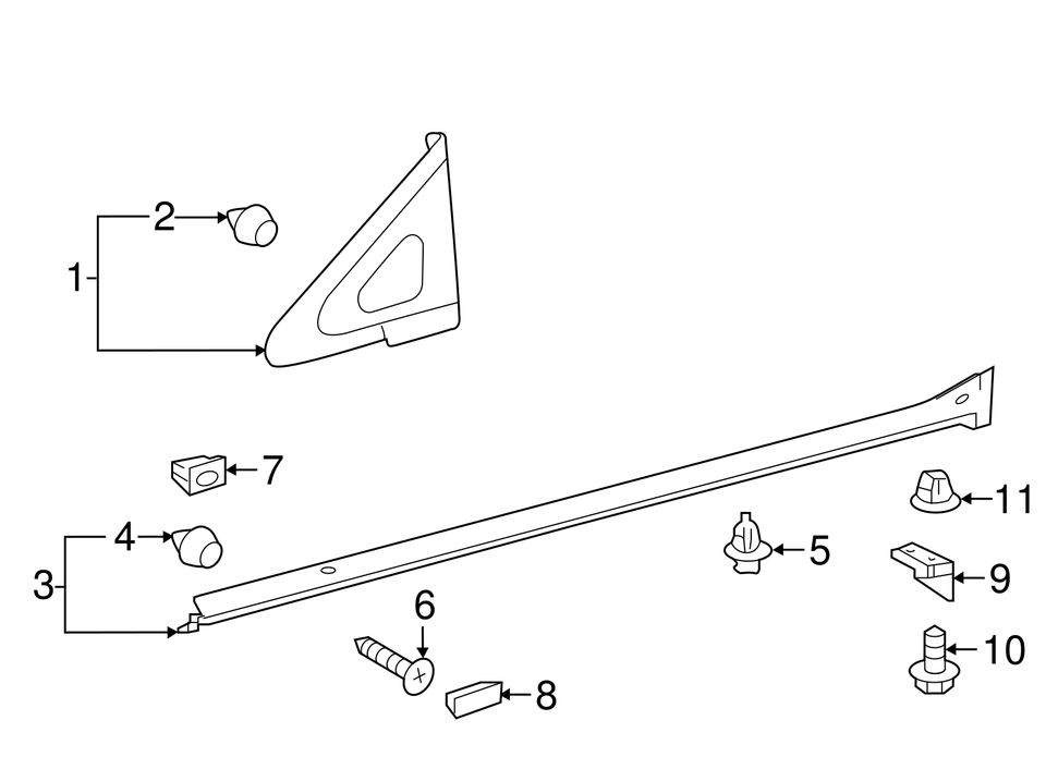 Genuine Lexus Rocker Panel Molding Clip 75867-30120 | eBay