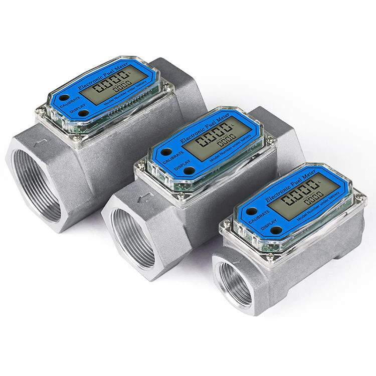 1/1.5/2/3 inch Turbine Digital Diesel Water Fuel Flow Meter Oval Gear ...
