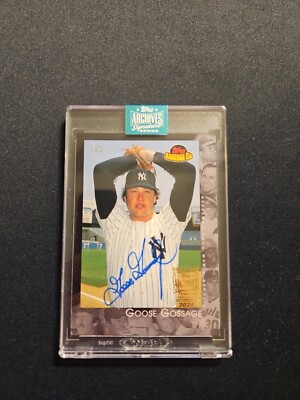 2024 Goose Gossage Topps Archives Signatures Series Auto 1/2 | eBay