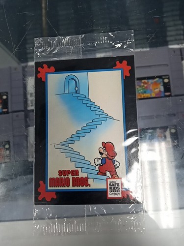 Nintendo Super Mario Bros. Safe Kids Trading Cards Treats Sealed Pack ...