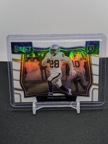 2022 Select Josh Jacobs Field Level White 08/35 JERSEY NUMBER Raiders ...