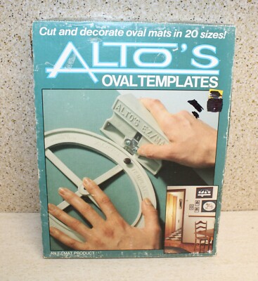 Vintage Alto's® Oval Templates Mat Cutting Tool - Cut & Decorate ...