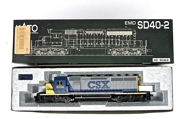 KATO HO EMD Sd40-2 Diesel Locomotive CSX Transportation 8204 for sale ...